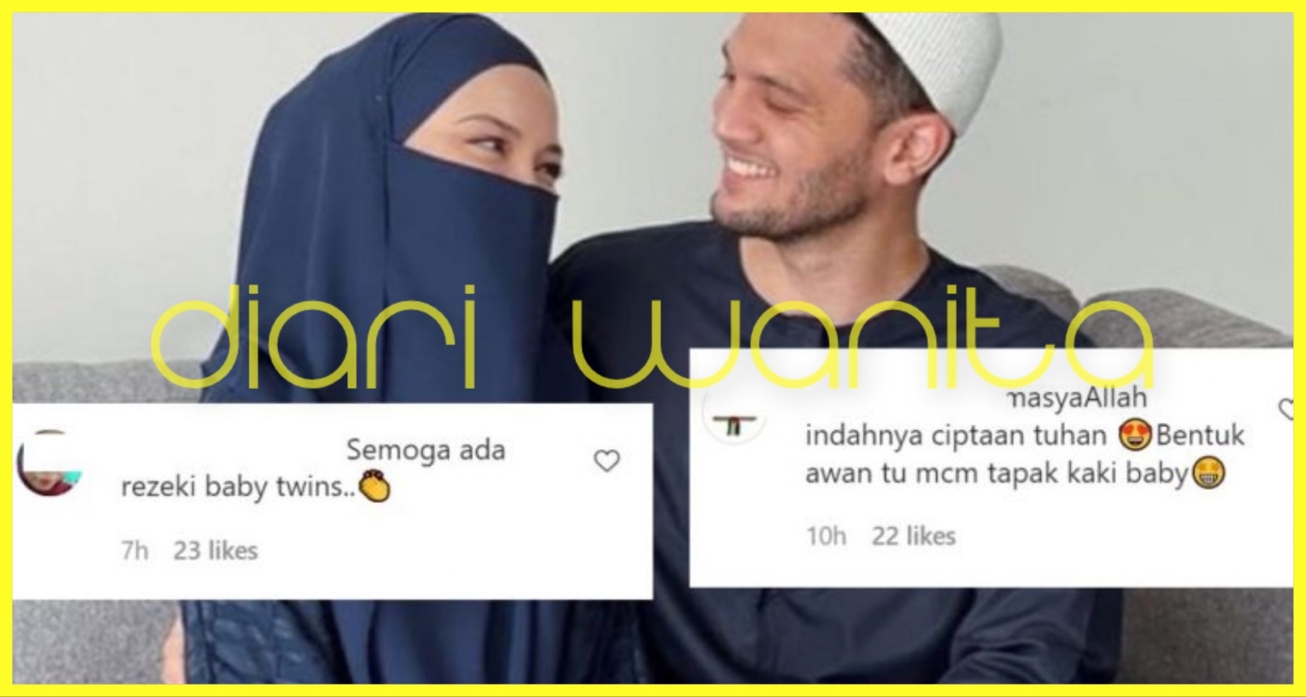 “Neelofa Bakal Dapat Baby Kembar?!” -Haris Ismail Kongsi Gambar Awan ...